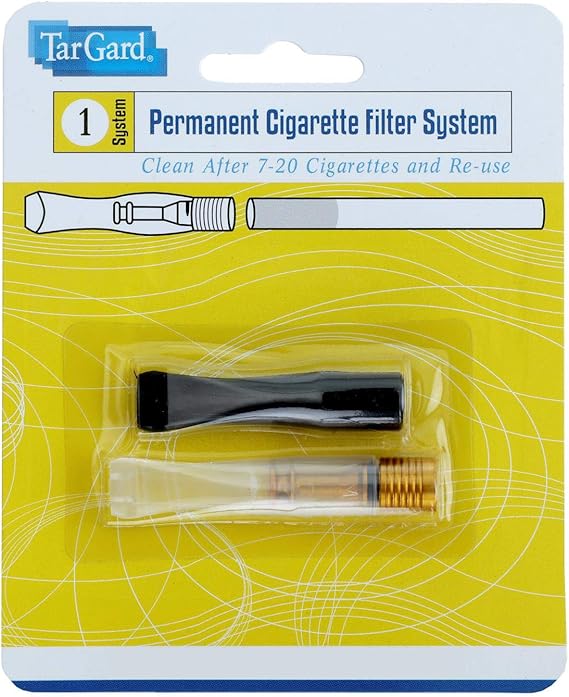 TarGard Permanent Filter System Reusable Cigarette Filter Traps Tar. (1 ...
