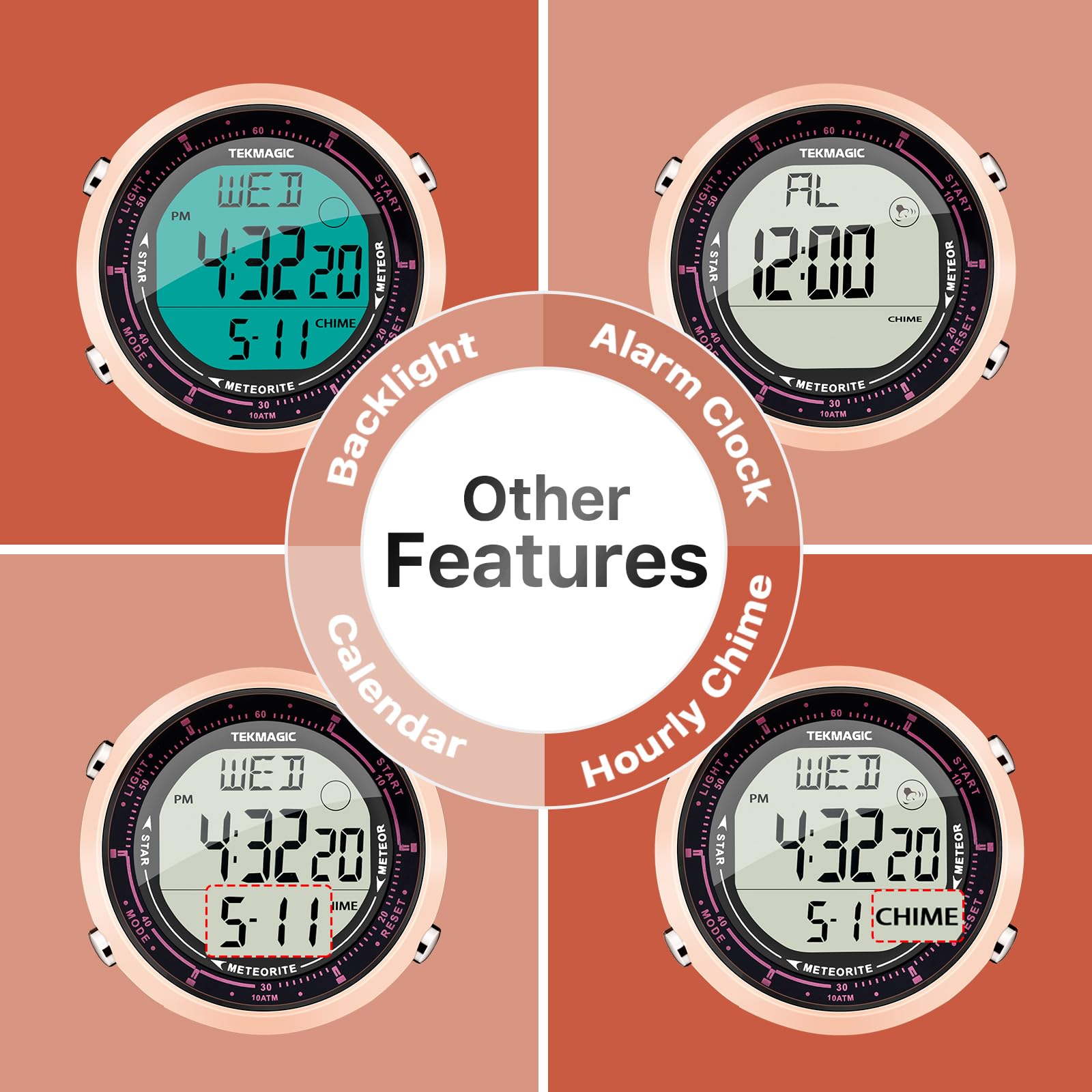 Mua ILAME Women Girls Sports Swimming Diving Watch 10ATM Water ...