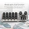 One Handed Programmable Mechanical Keyboard, 3 Knobs 15 Keys ...