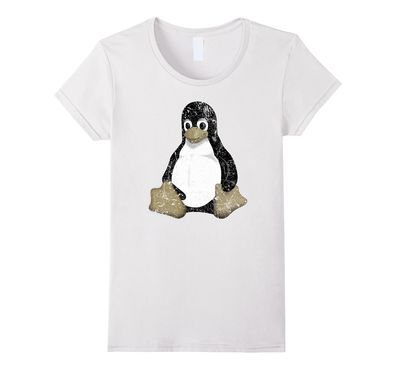Vintage “Tux” Linux Penguin T-Shirt-4LVS