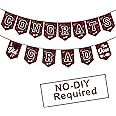 Amazon.com: 2025 Maroon Graduation Banner - No DIY Required Party ...