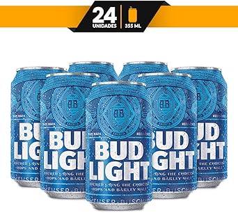 Cerveza Bud Light 24 latas de 355ml c/u: Amazon.com.mx: Alimentos y Bebidas