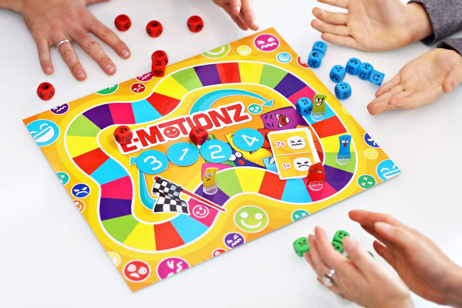 Alexander 2434 Emotionz Board Game with Emoji Dice Game as Reaction ...