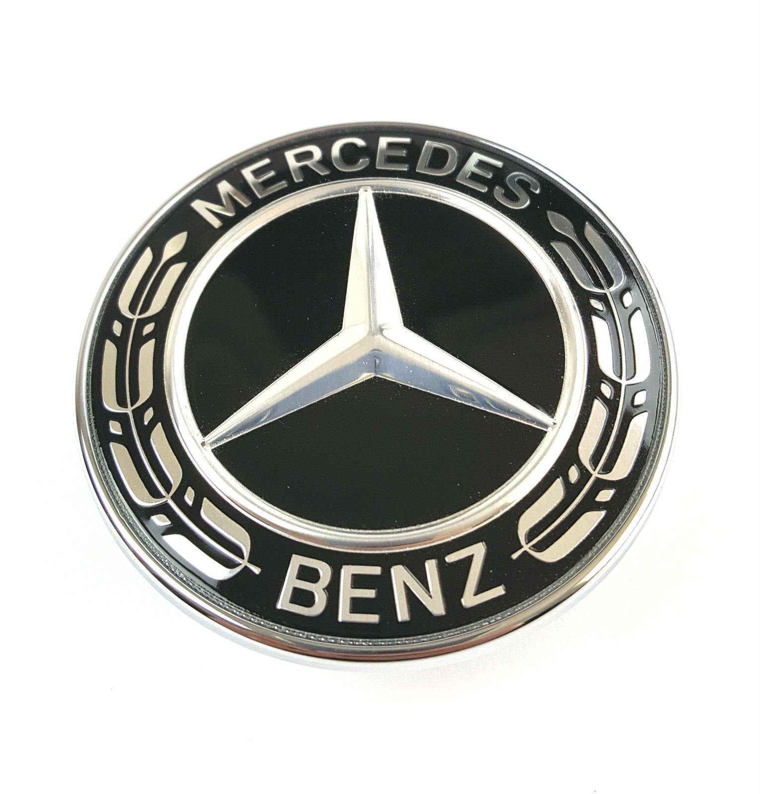 Buy Original Mercedes-Benz Car Bonnet Emblem Black Online at desertcart ...