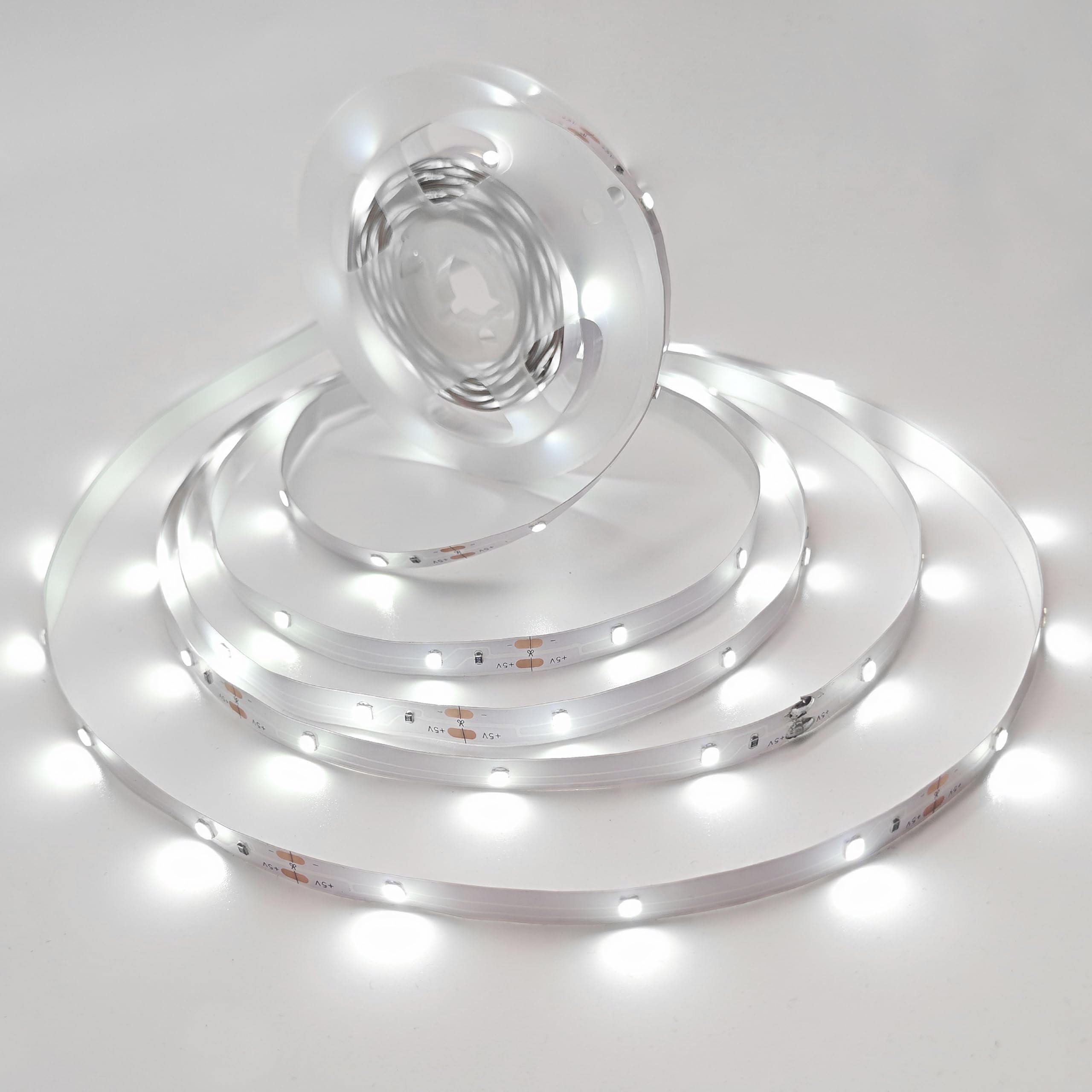 ZSLAIFU White LED Strip Light 9.84FT 5V USB Light Powered Flexible ...
