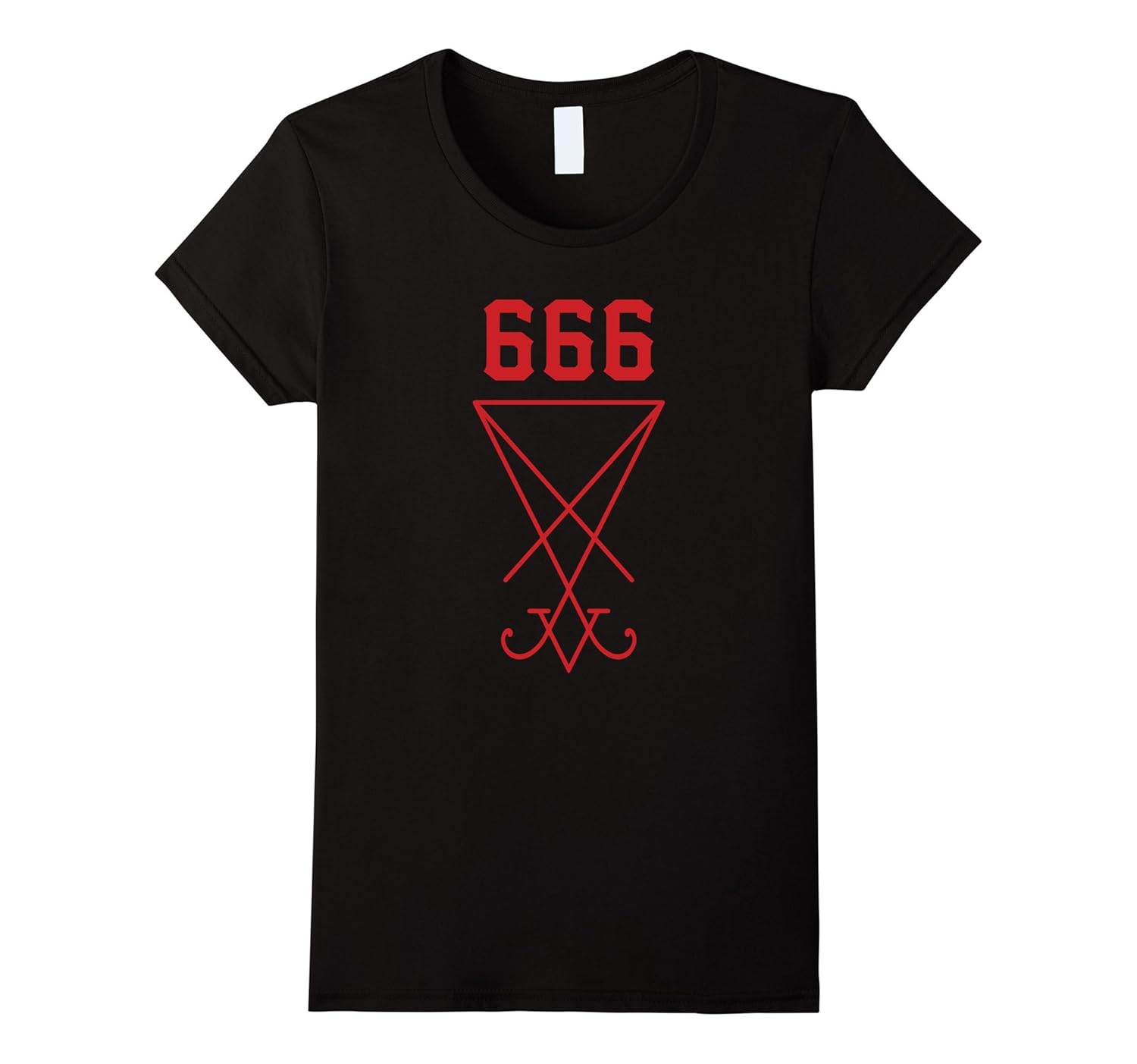 666 – Satanic Symbol T-Shirt (Sign of the Devil)-4LVS