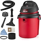 Amazon.com: Shop-Vac 4 Gallon 5.5 Peak HP Wet/Dry Utility Vacuum with ...