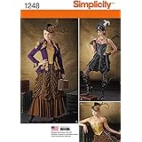 Amazon.com: Simplicity 1819 Misses Steampunk Costume Sewing Pattern ...