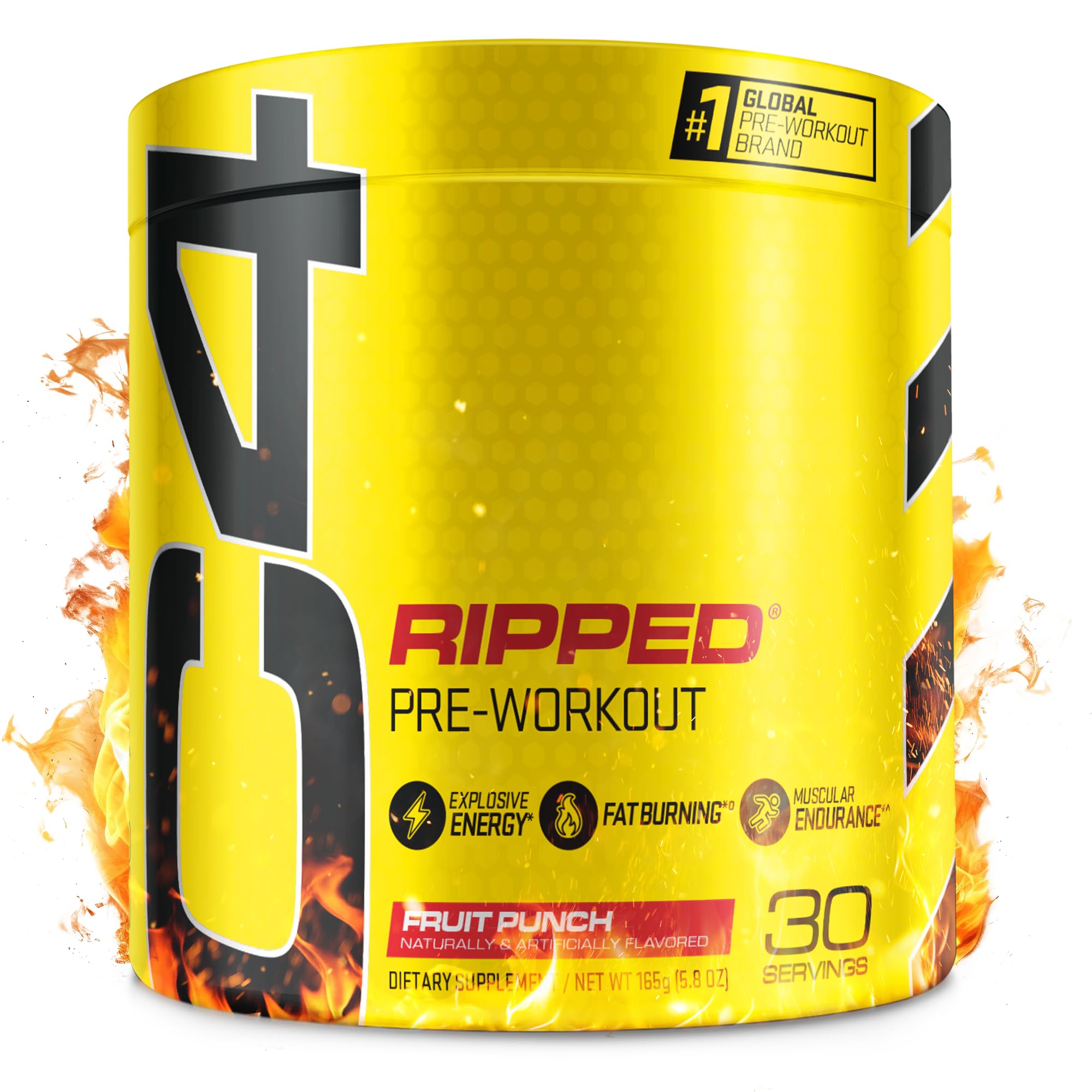 BB 02/2025 Cellucor C4 Ripped Pre Workout Powder Fruit Punch - Creatine ...