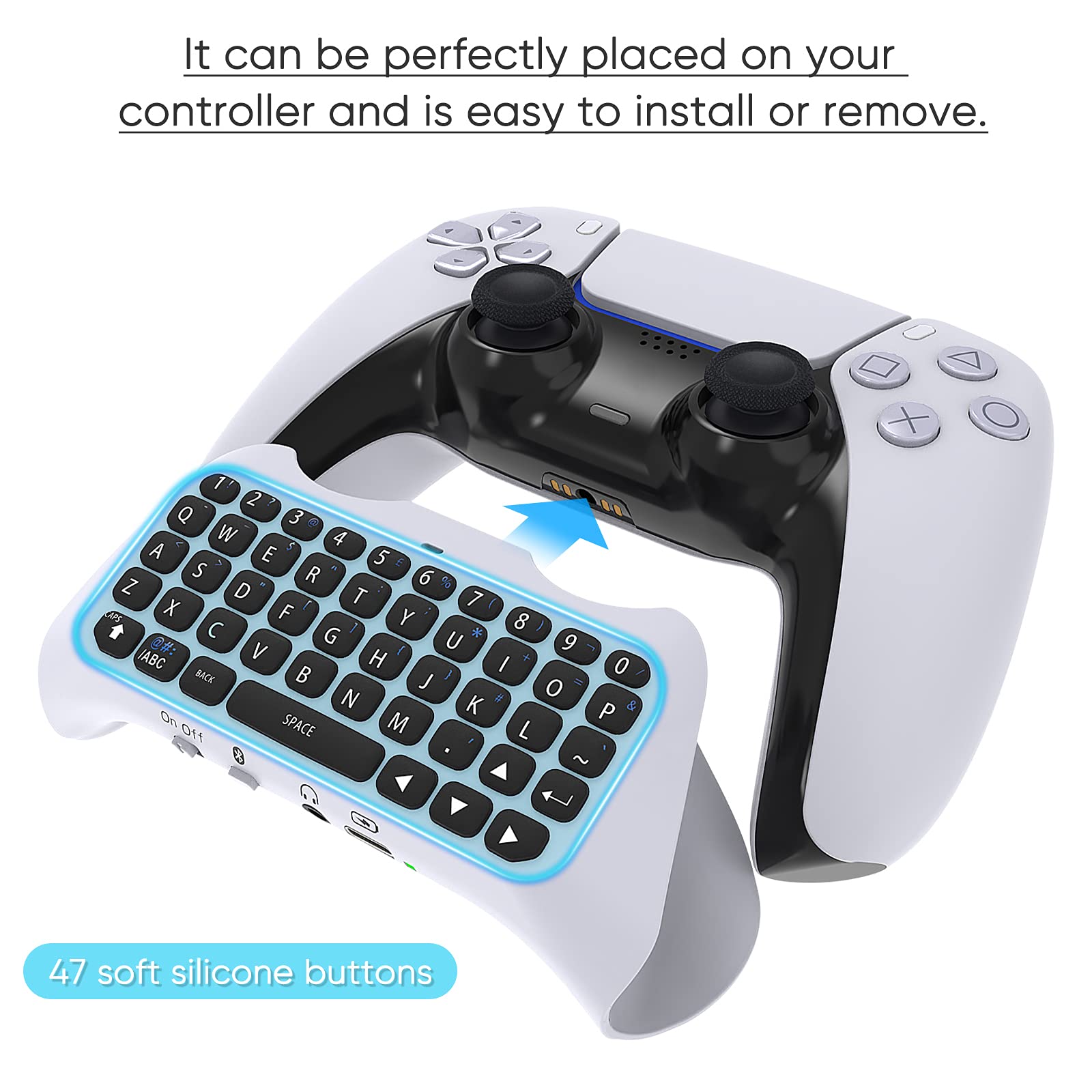 Mua Wireless Controller Keyboard for PS5/PS5 Pro, Bluetooth 3.0 Mini ...