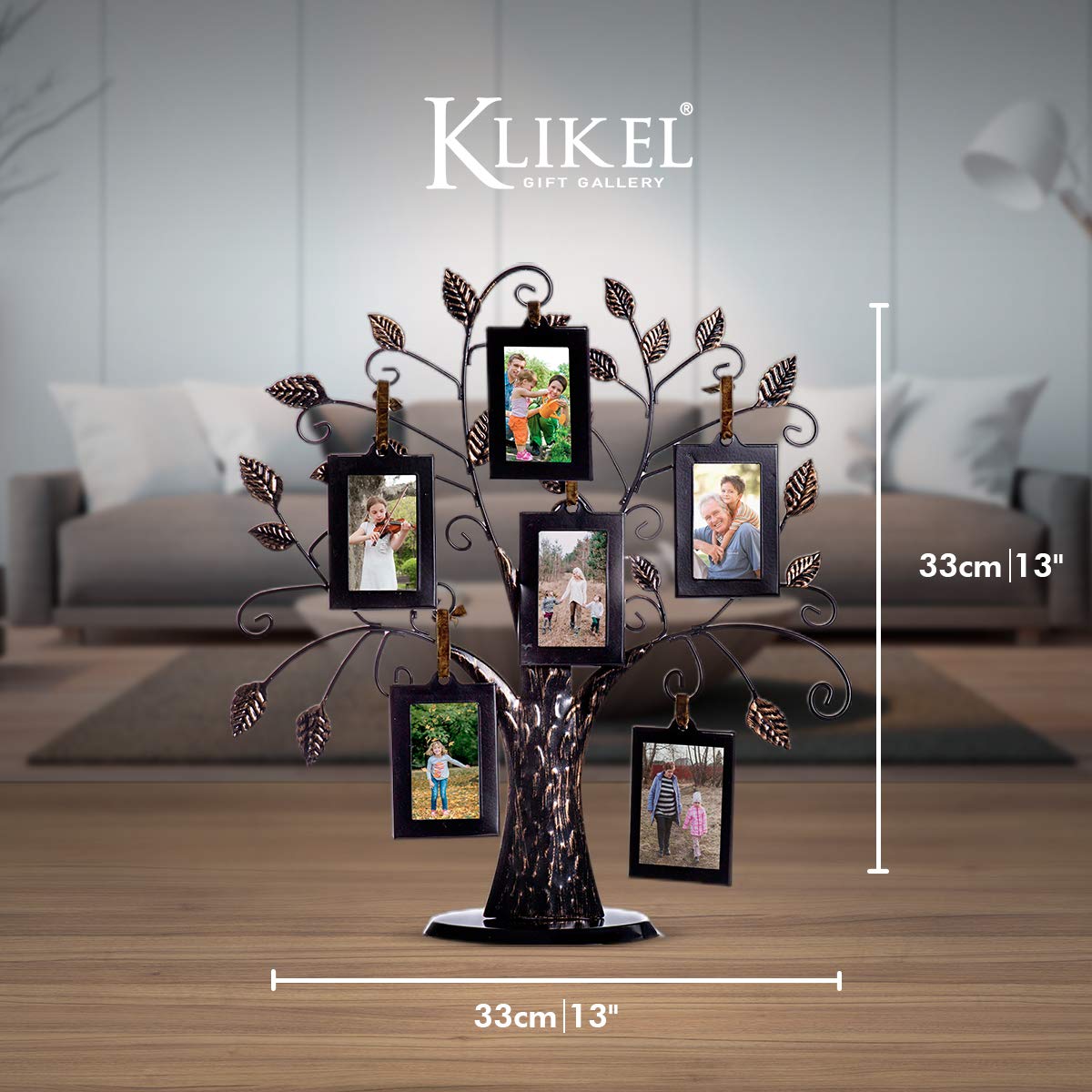 Mua Klikel Family Tree Picture Frame Stand with 6 Hanging Photo Picture ...