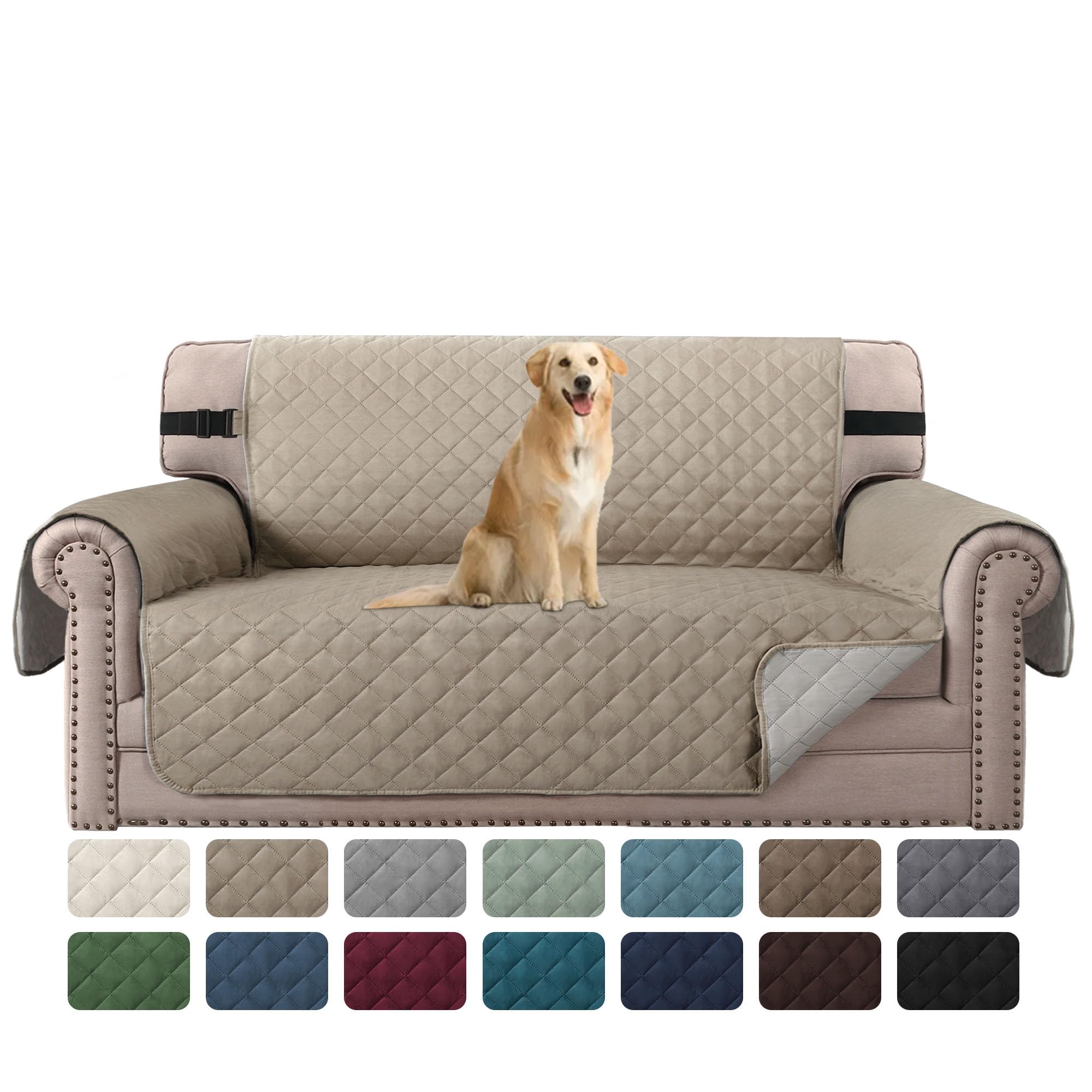 H.VERSAILTEX Reversible Couch Cover for 2 Cushion Couch Water Resistant ...