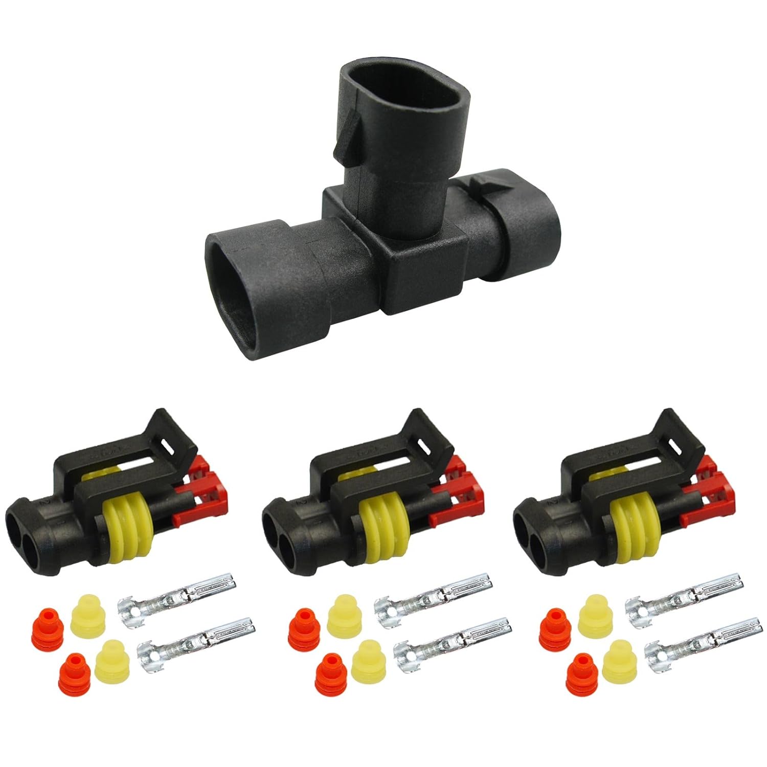 AMP Superseal T-Piece Splitter Pen 2 Pin Splitter Set Insert Cases and ...