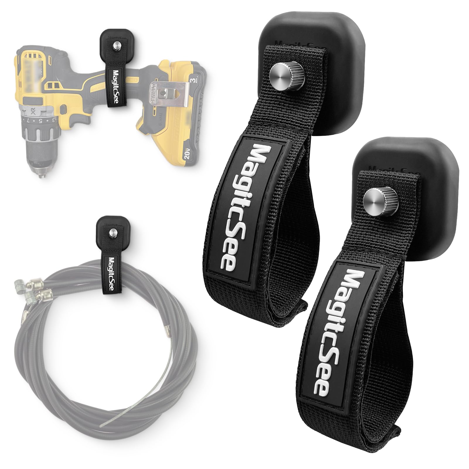 Mua 2 Pack Heavy Duty Magnetic Hook Straps for Extention Cords ...