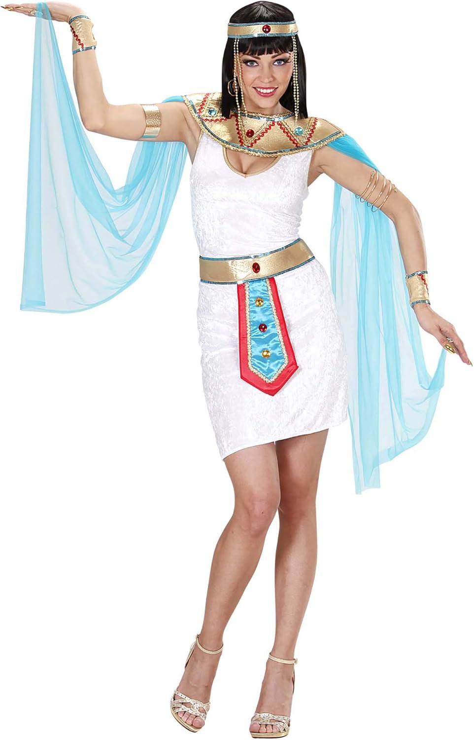 Egyptian Queen Costume Large for Ancient Egypt Fancy Dress – BigaMart