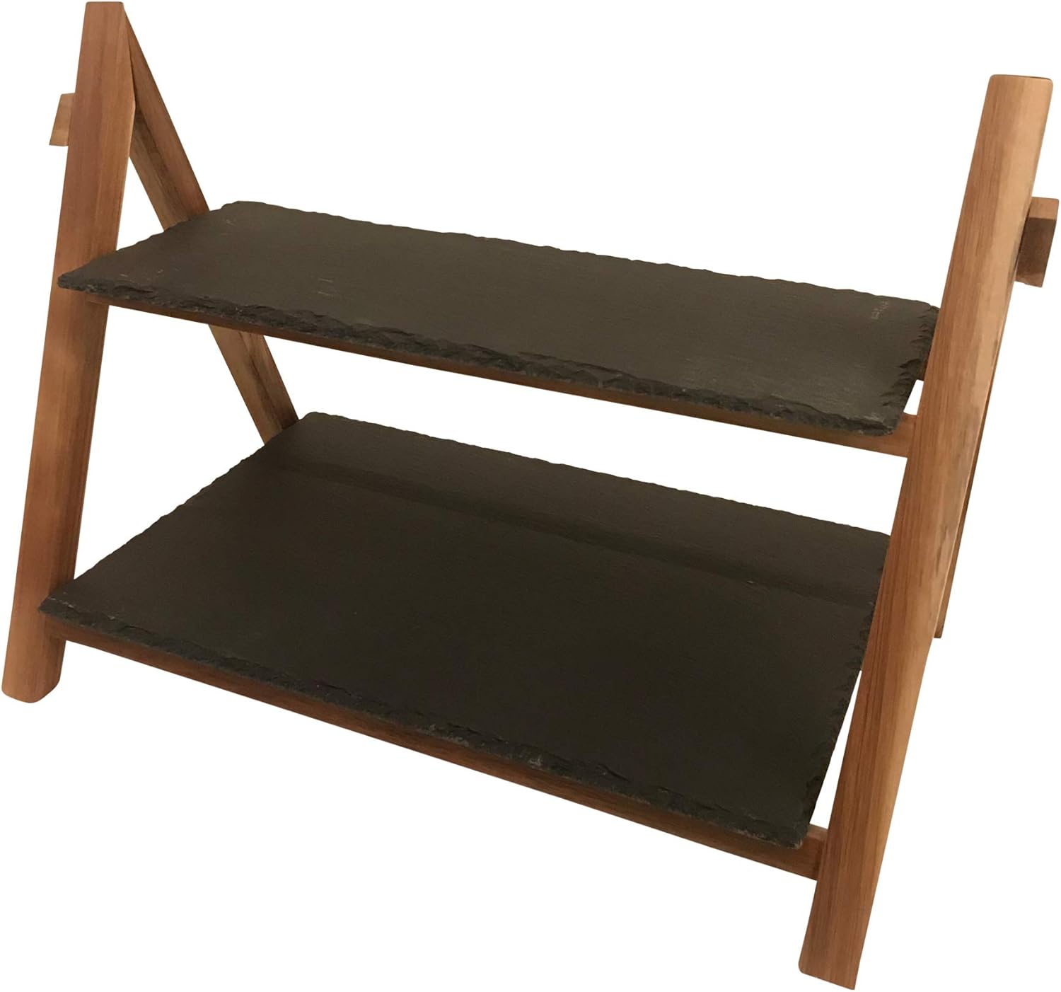 Hillson 2-Tier Cake Stand or Appetizer Stand | Rustic Wood Cake Stand x ...