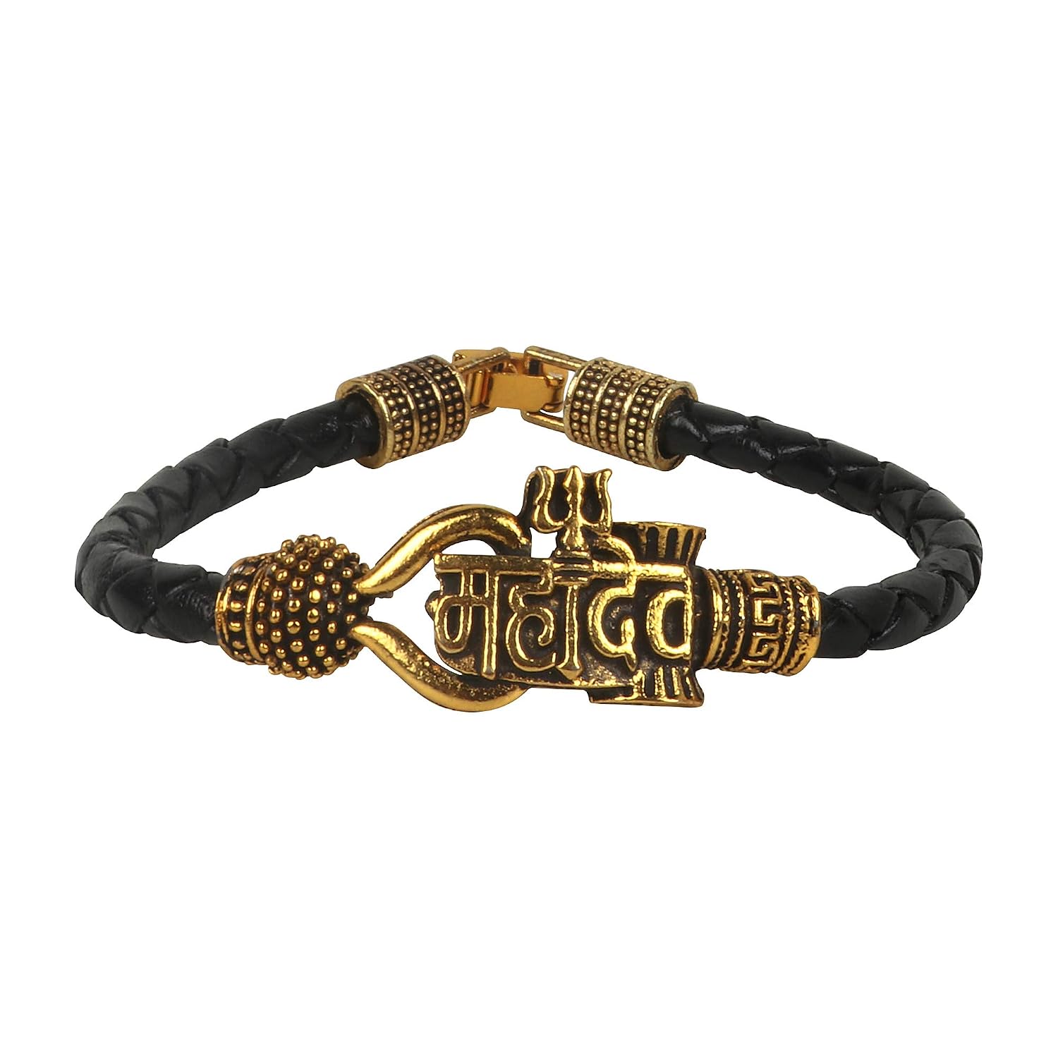 Buy Acquire Trend Zinc Casting Lord Shiva Bracelet Stylish Kada Genuine ...