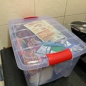 ARISTO Multipurpose Plastic Storage Container Box with Wheels 25 LTR ...