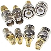 Amazon.com: onelinkmore SMA to BNC Kits 2 Set RF Coaxial Adapter Male Female Coax gmrs Connector ...