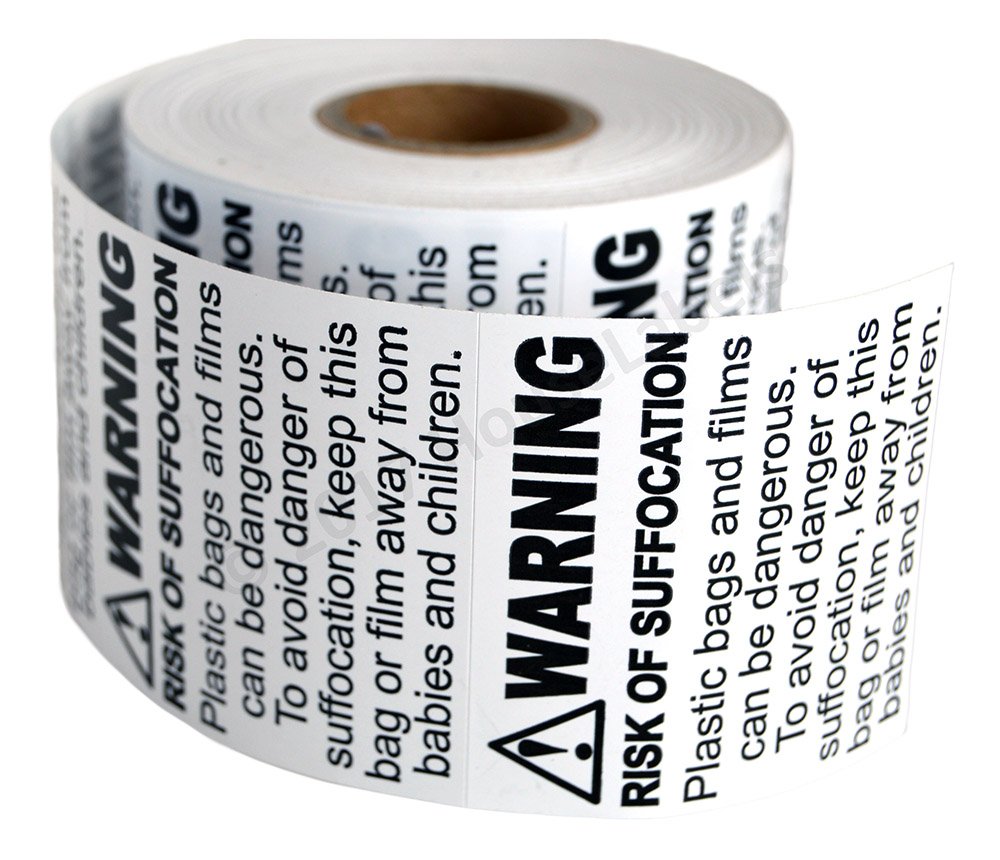 Amazon.com : 30 Rolls ; 500 Labels per Roll, 2"x2" WARNING RISK OF ...