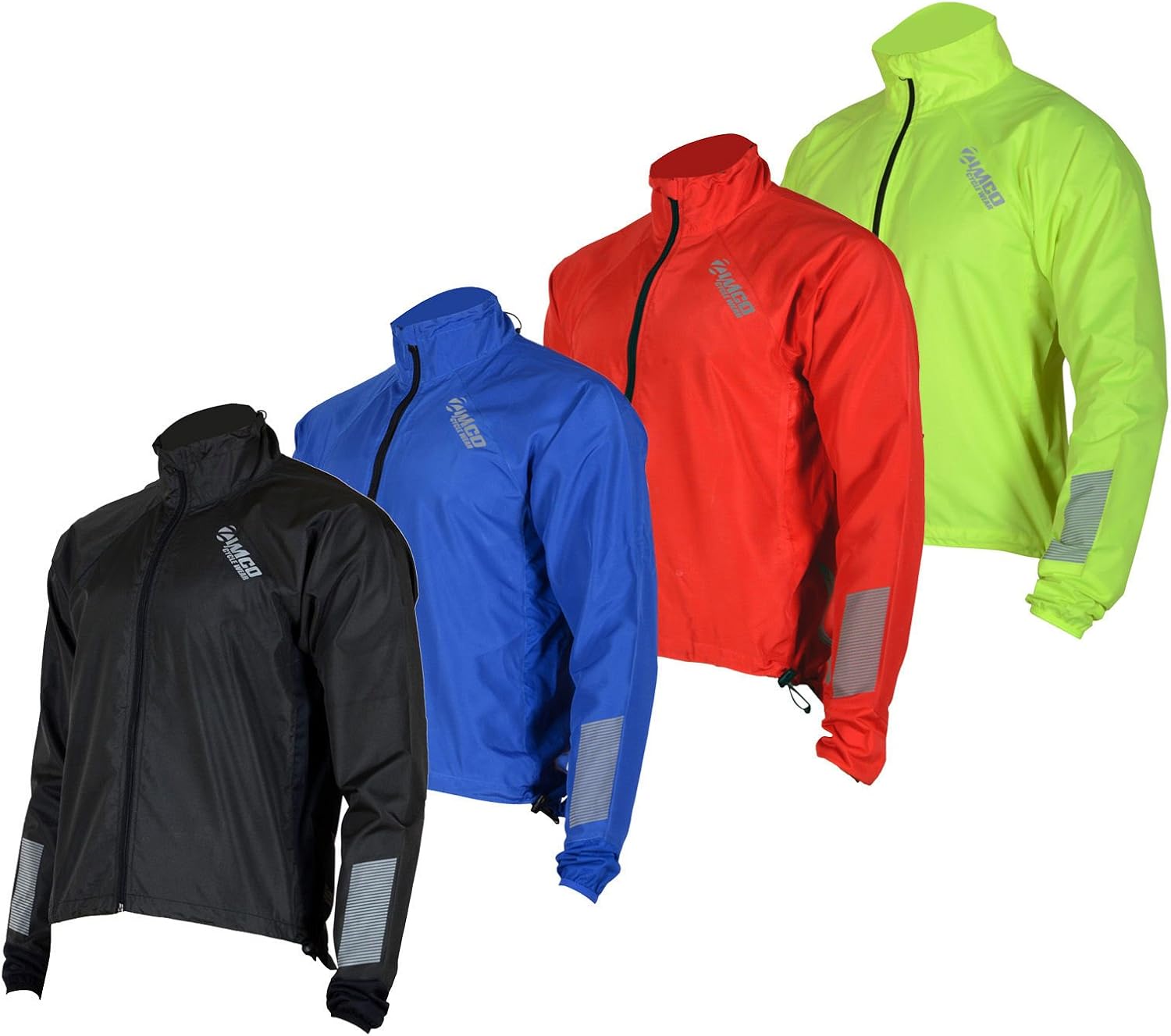 Amazon.com: Zimco Showerproof/Windproof Cycling Jacket Bicycle Rain ...