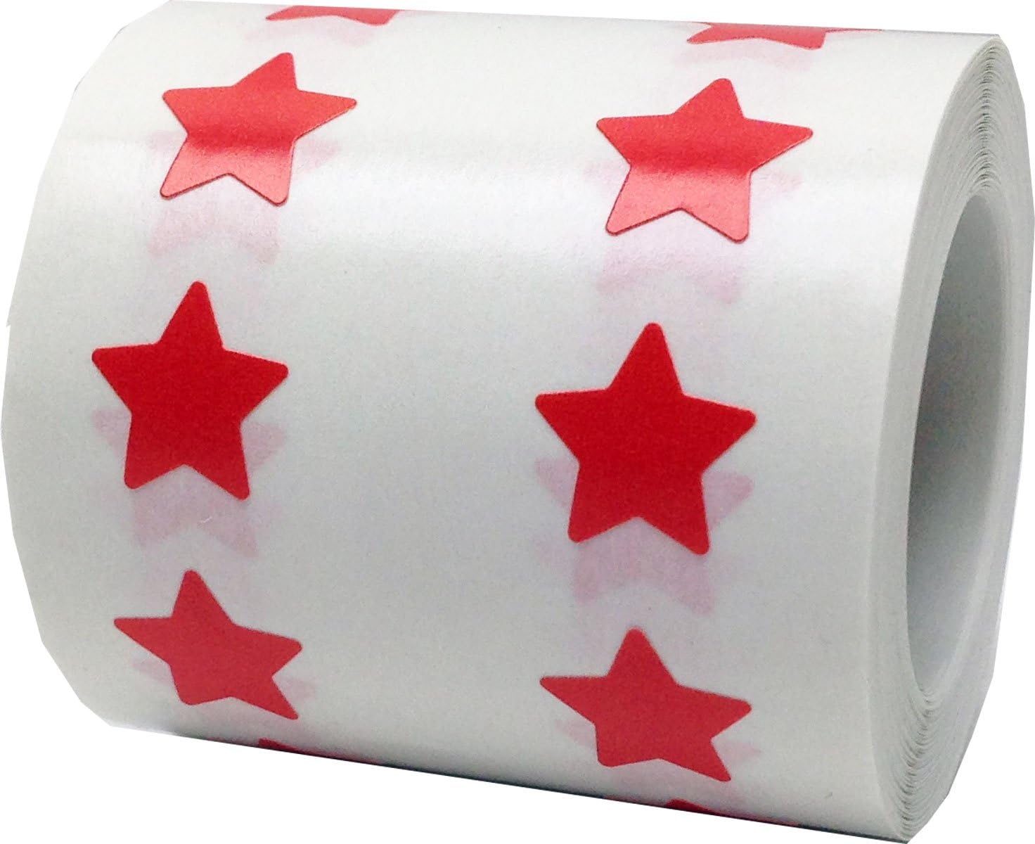 Red Star Stickers, 13 mm 1/2 Inch Labels 1000 Pack – BigaMart