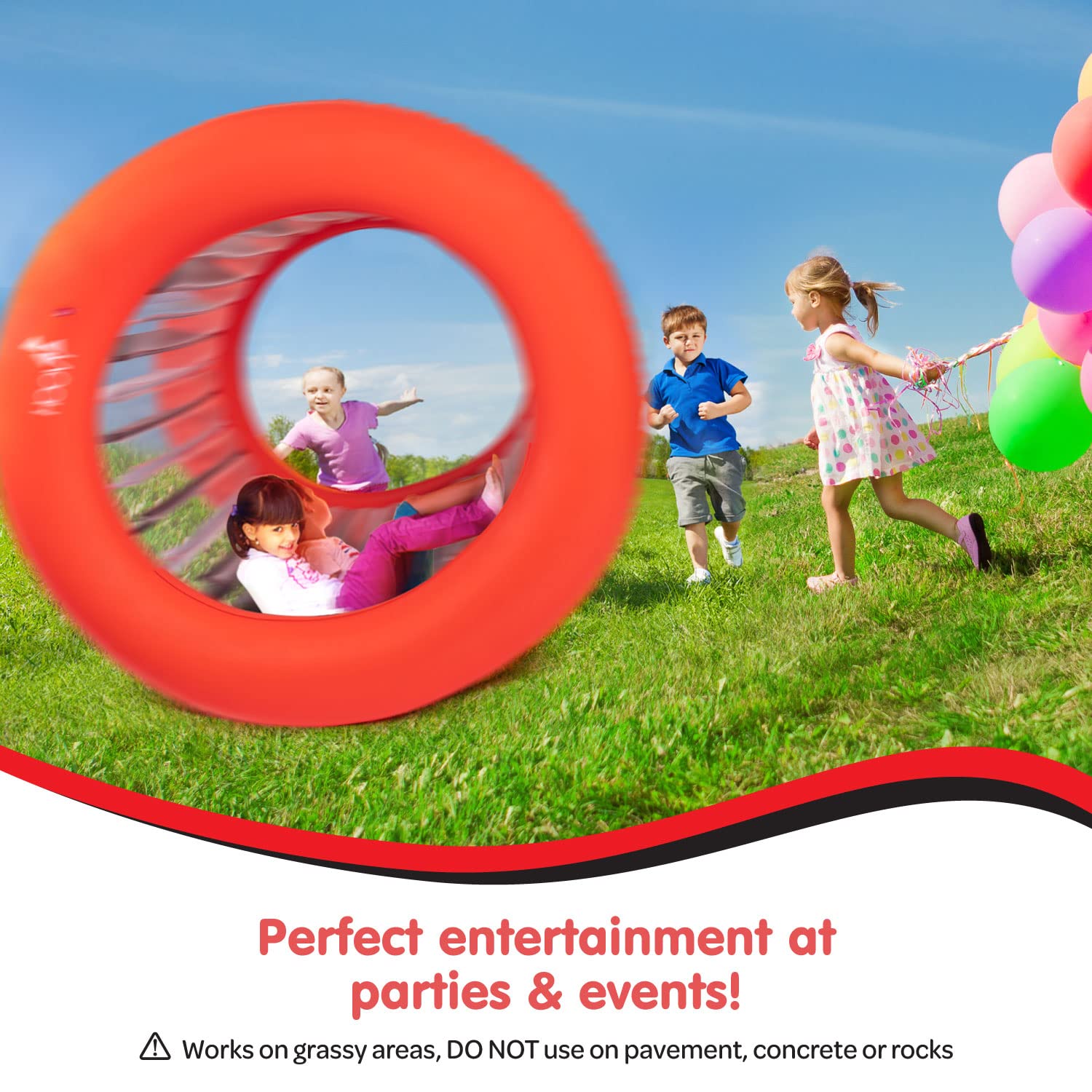 Mua Giant Hamster Wheel Human | 65" Diameter | Inflatable Rolling Wheel ...