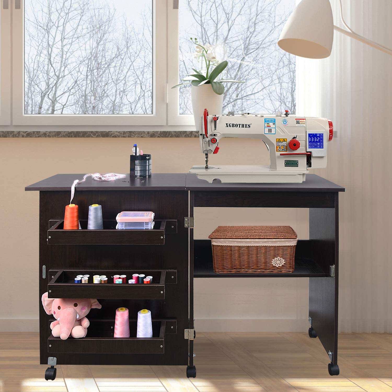 Mua Usinso Folding Sewing Table Multifunctional Sewing Machine Cart ...