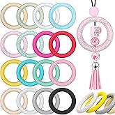 Amazon.com: Motionchic 16 Pcs Silicone O Rings 65mm Bead Ring Loop with ...