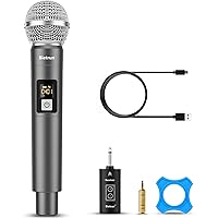 Amazon.com: Wireless Microphone Singing Karaoke,Plug&Play Dual Cordless ...