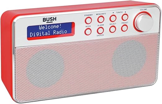 Bush Stereo DAB Radio - Red: Amazon.co.uk: Electronics
