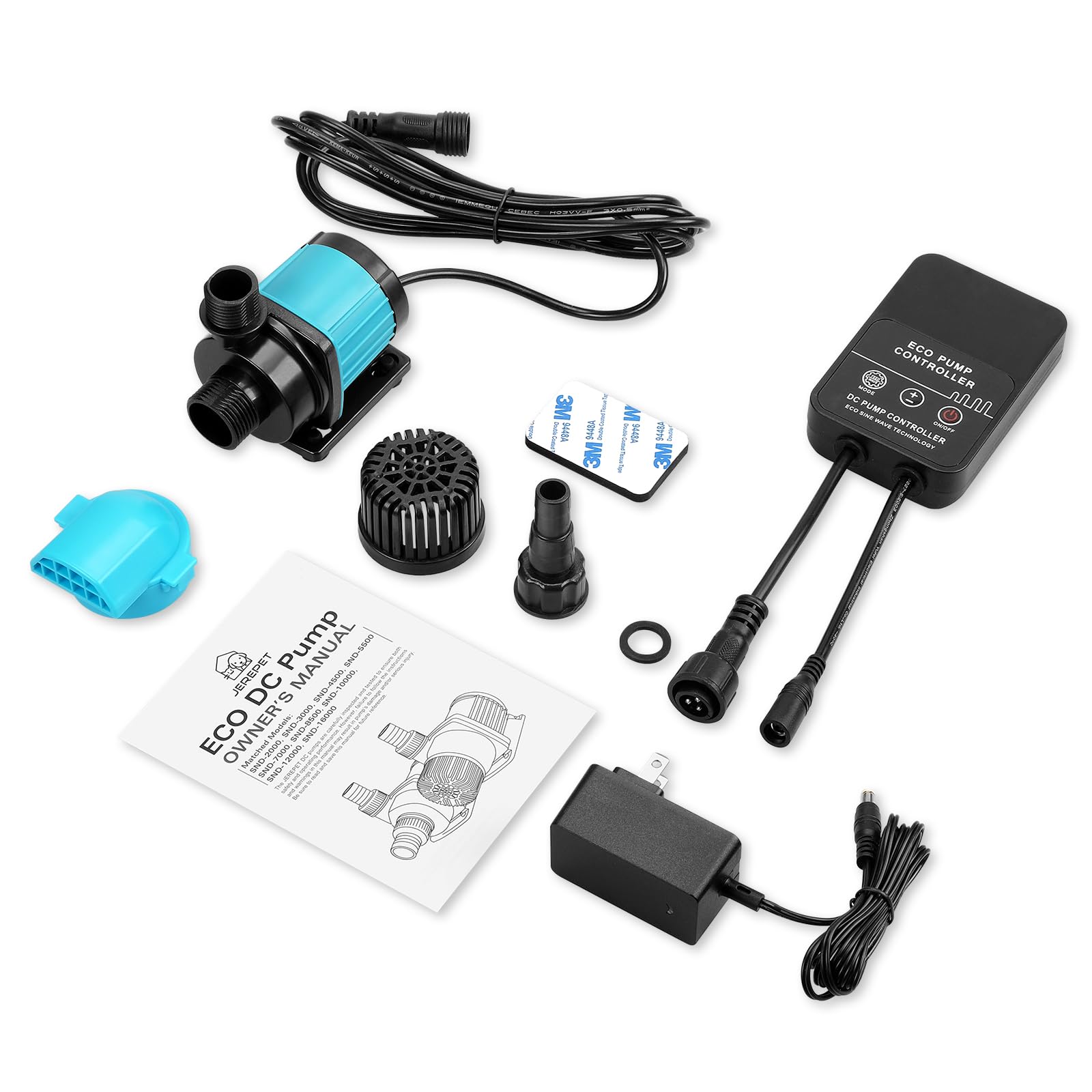 Mua JEREPET 320GPH Mini Aquarium DC Water Pump with Controller, DC24V ...
