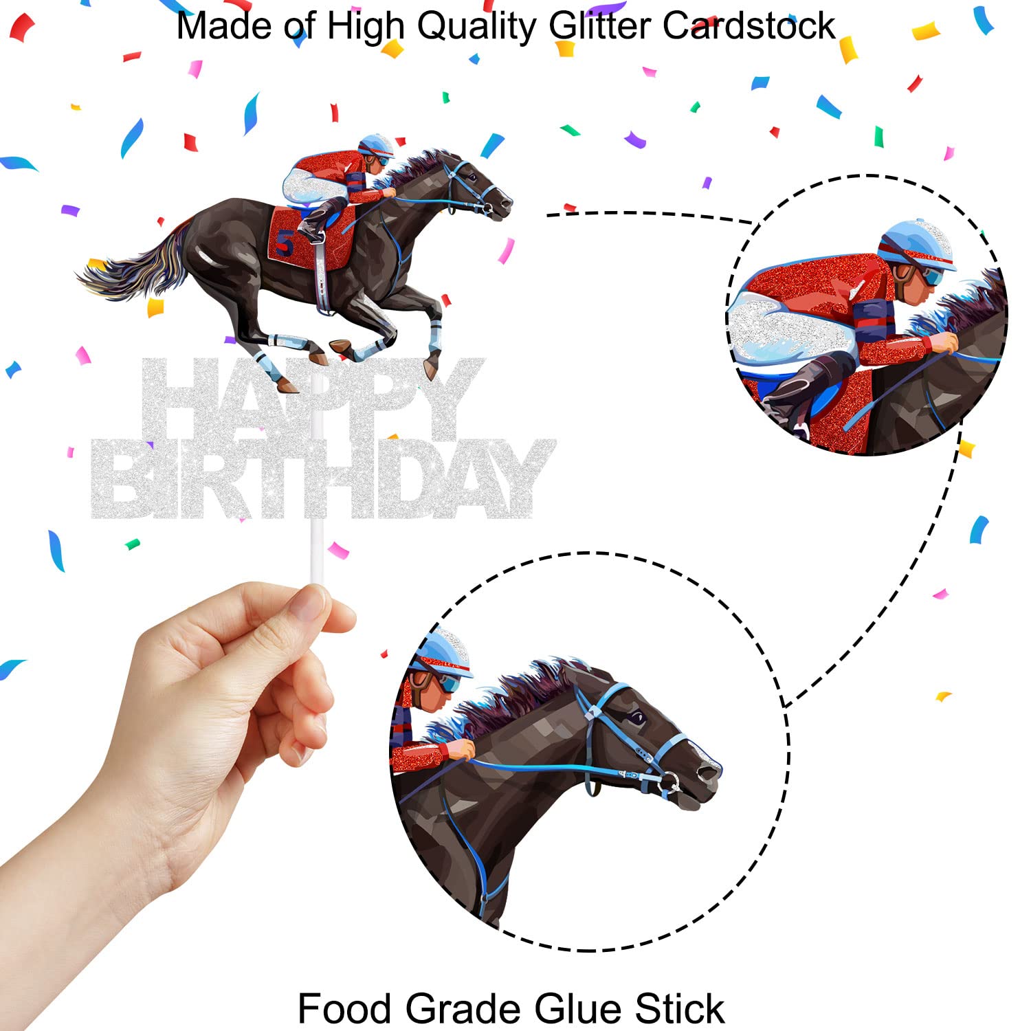 Mua Jockey Birthday Cake Topper - Horse Racing Themed Party or ...