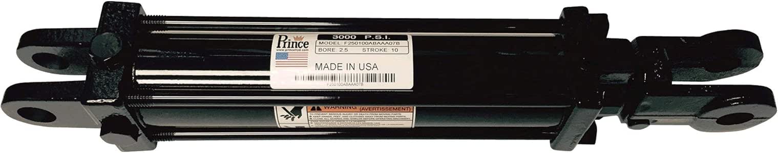 Amazon.com: Prince Tie-Rod Cylinder - 3,000 PSI, 4in. Bore, 24in ...
