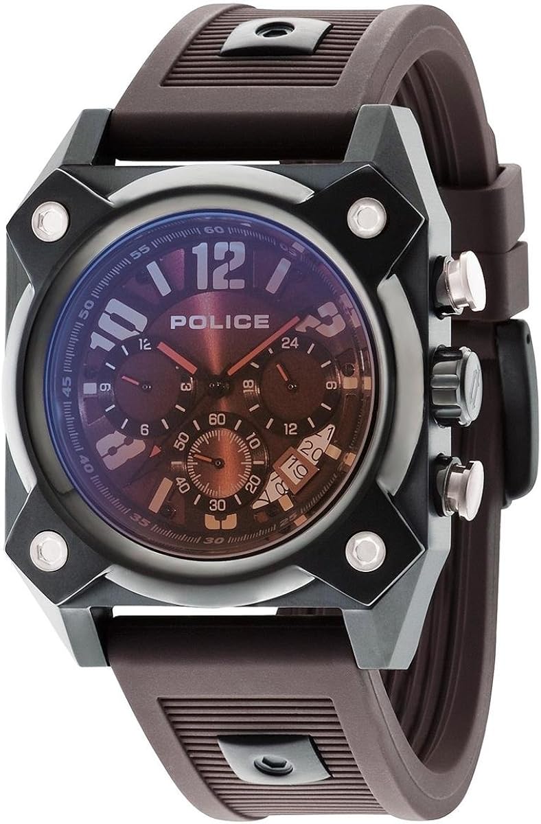 Police Reloj Multiesfera para Hombre de Cuarzo con Correa en Silicona ...