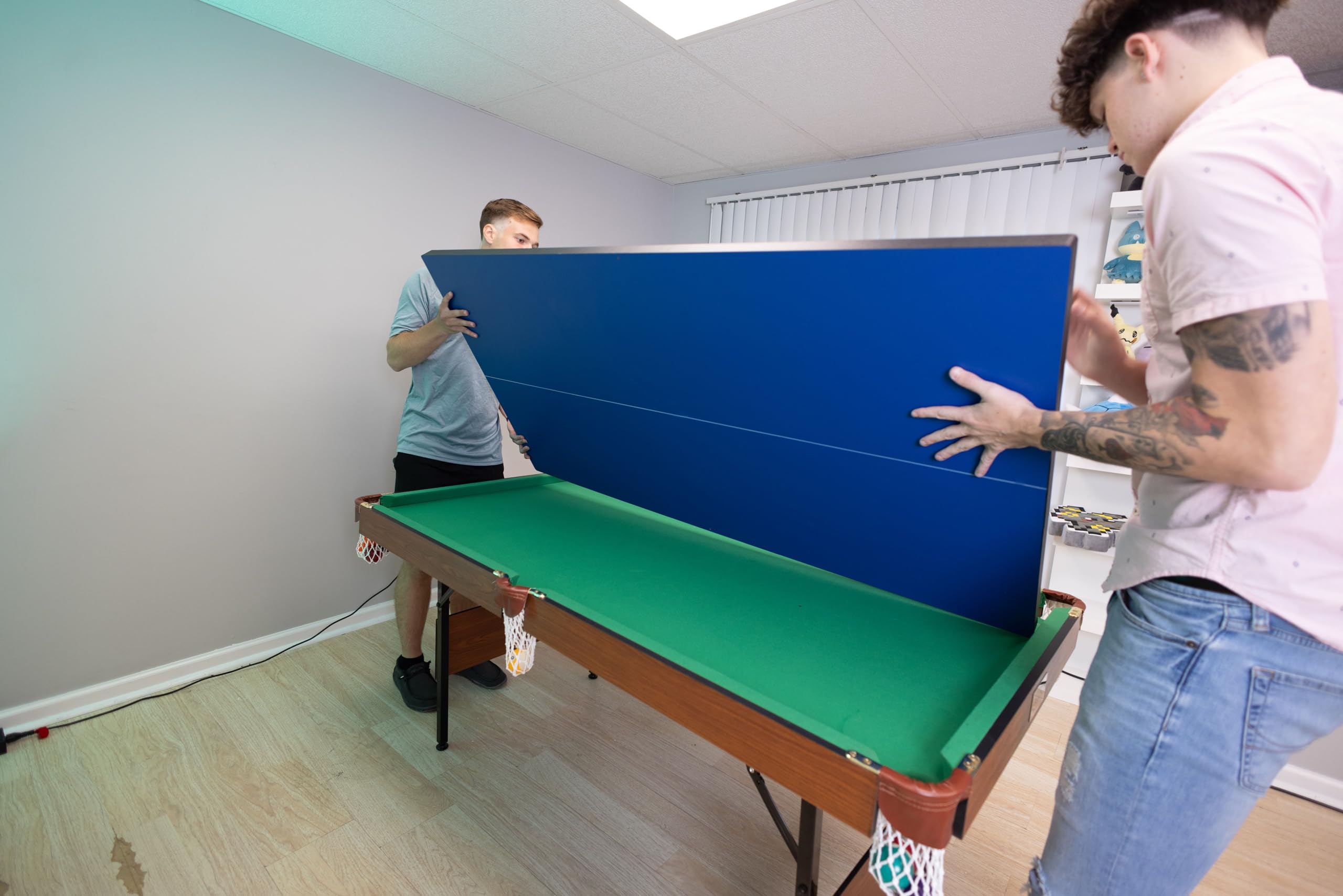 Mua RACK Crucis 5.5-Foot Folding Billiard/Pool Table trên Amazon Mỹ ...