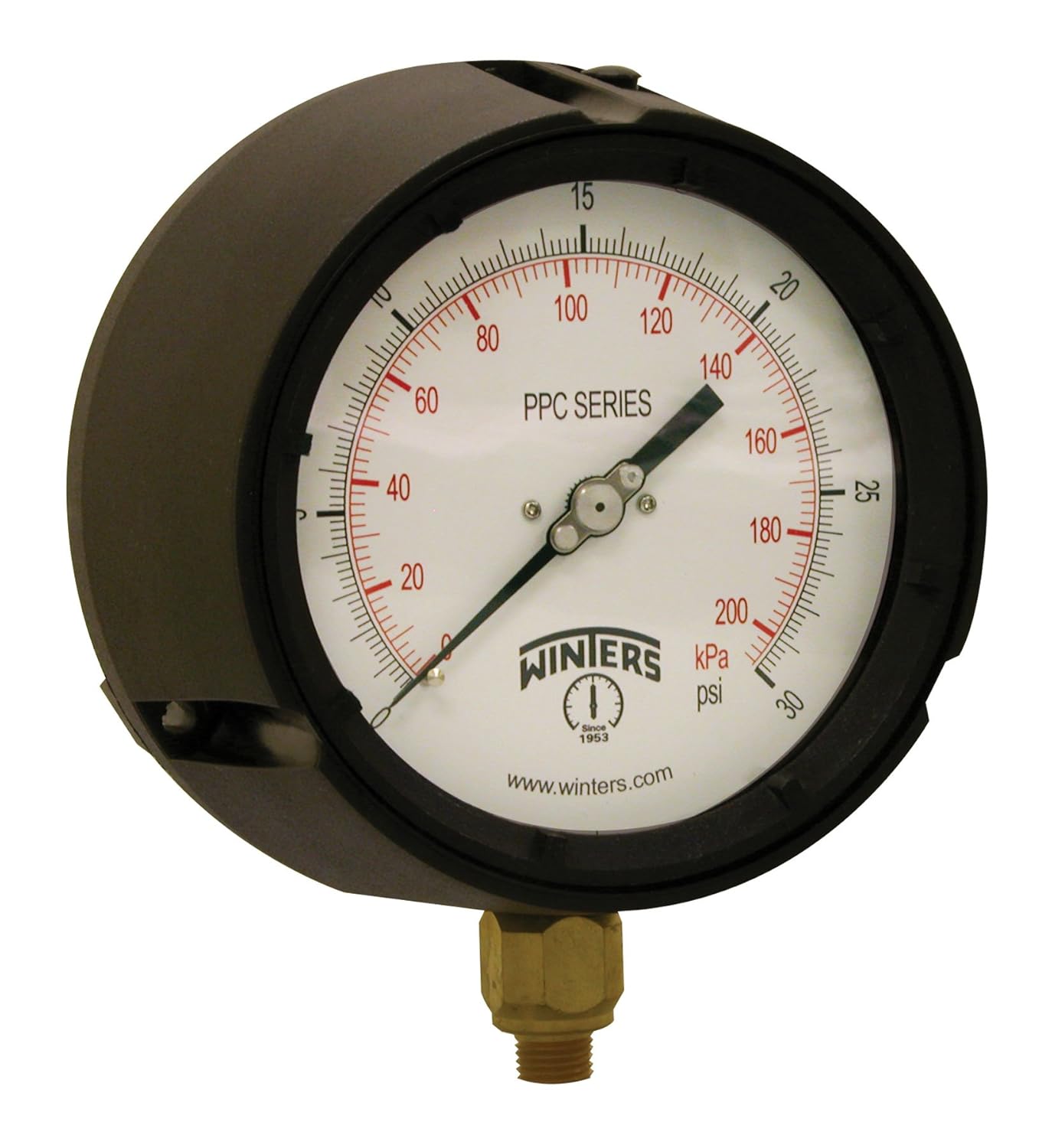 Winters PPC Series Phenolic Dual Scale Process Pressure Gauge with ...