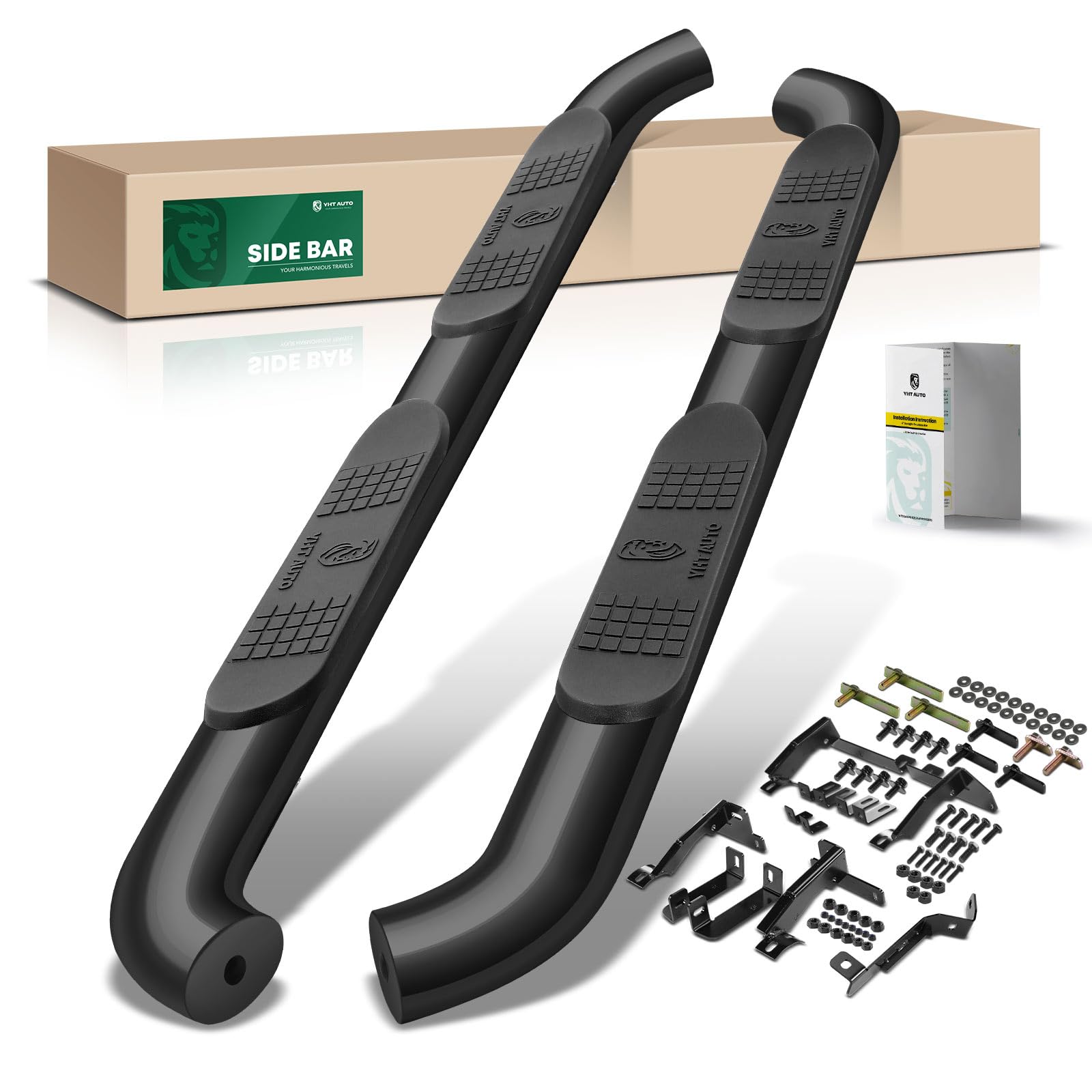 YHTAUTO 4 Inch Running Boards Side Steps Fit Dodge Durango 2011-2017 ...