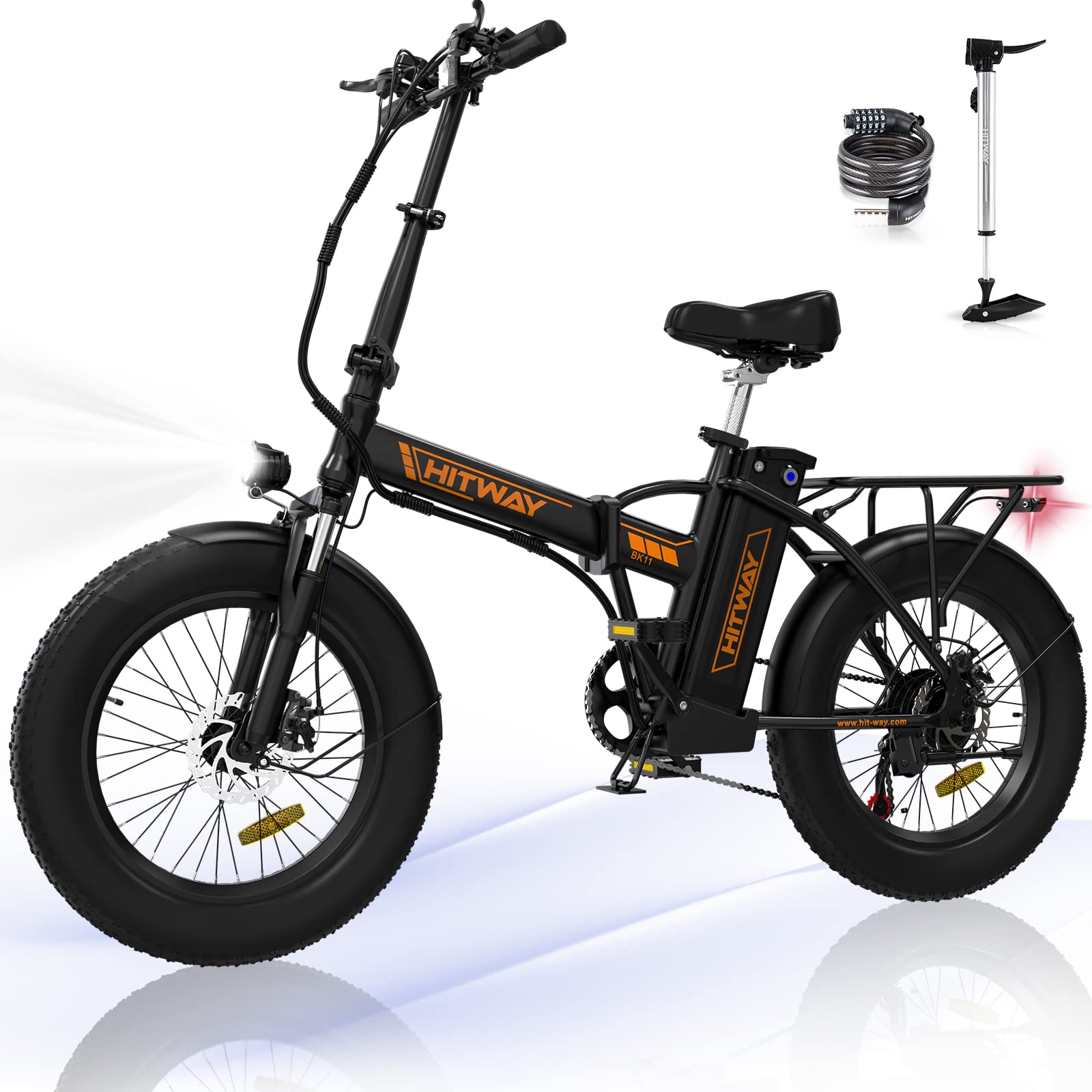 Mua BK11M Folding All Terrain Electric Bike for Adults, 20 x 4 Inch Fat Tires, 750W Motor, 48V ...