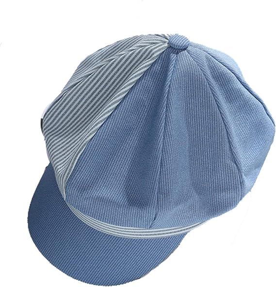 Women 8 Piece Cotton Newsboy Caps Comfy Striped Patchwork Octagonal Cap ...