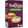 Amazon.com: Toasteds Crackers, Party Snacks, Lunch Snacks, Savory Onion ...