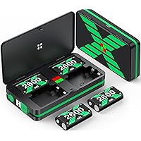 Amazon.com: 4x2600mAh Xbox Controller Battery Pack Compatible for Xbox ...