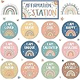 Amazon.com: Boho Affirmation Station Bulletin Board Set Rainbow ...