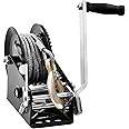 Amazon.com: VEVOR Hand Winch, 3500 lbs Pulling Capacity, Boat Trailer Winch Heavy Duty Rope ...