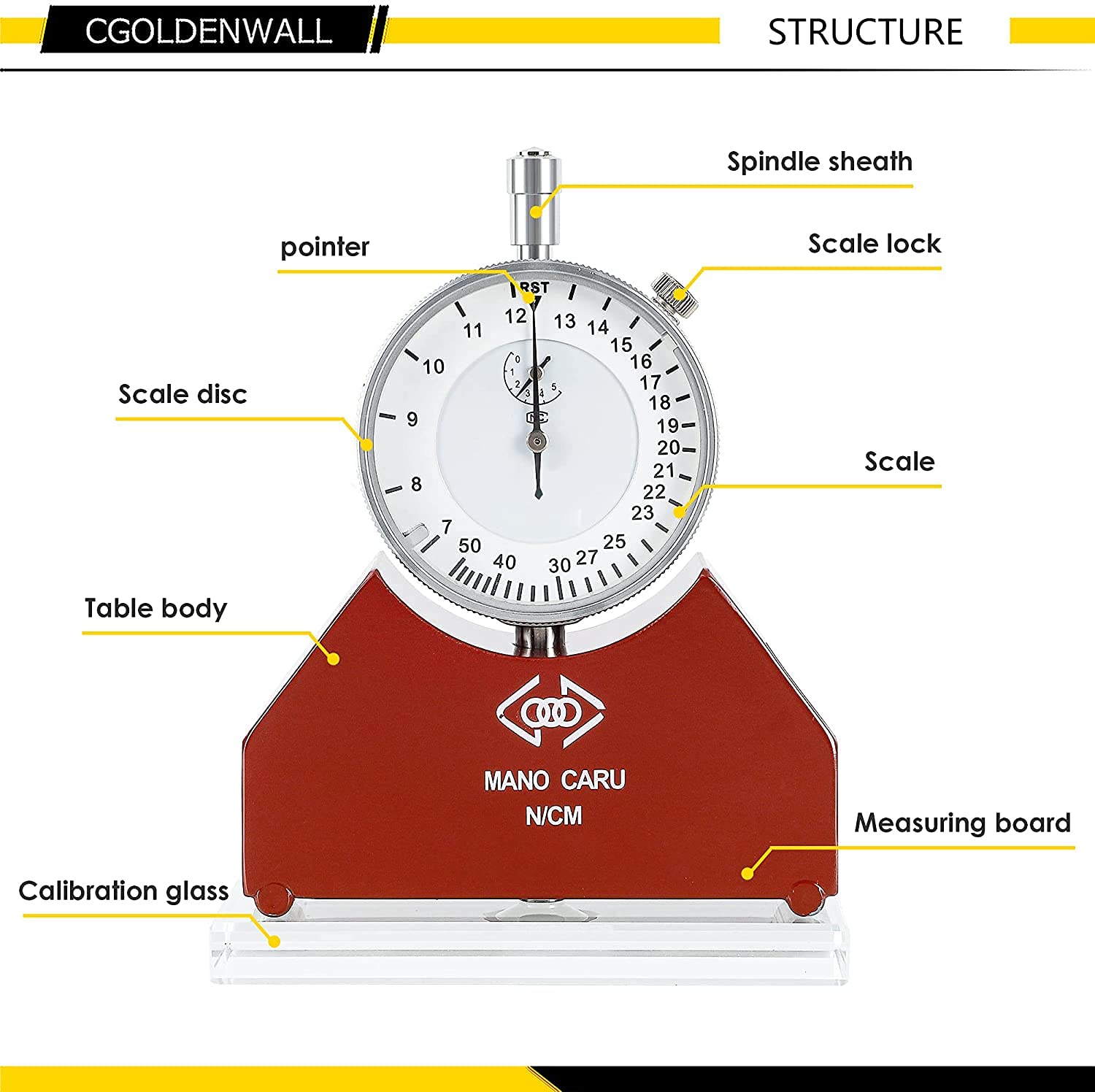 Mua CGOLDENWALL High Precision Silk Screen Printing Tension Meter mesh ...