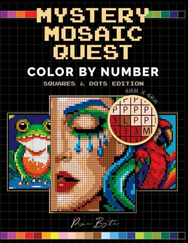 Mystery Mosaic Quest Color by Number: A Pixel Art Hidden Picture Puzzle ...