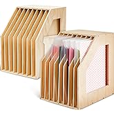 Amazon.com: ReliThick 8 Slot 12 x 12 Inch Wood Scrapbook Paper Storage ...