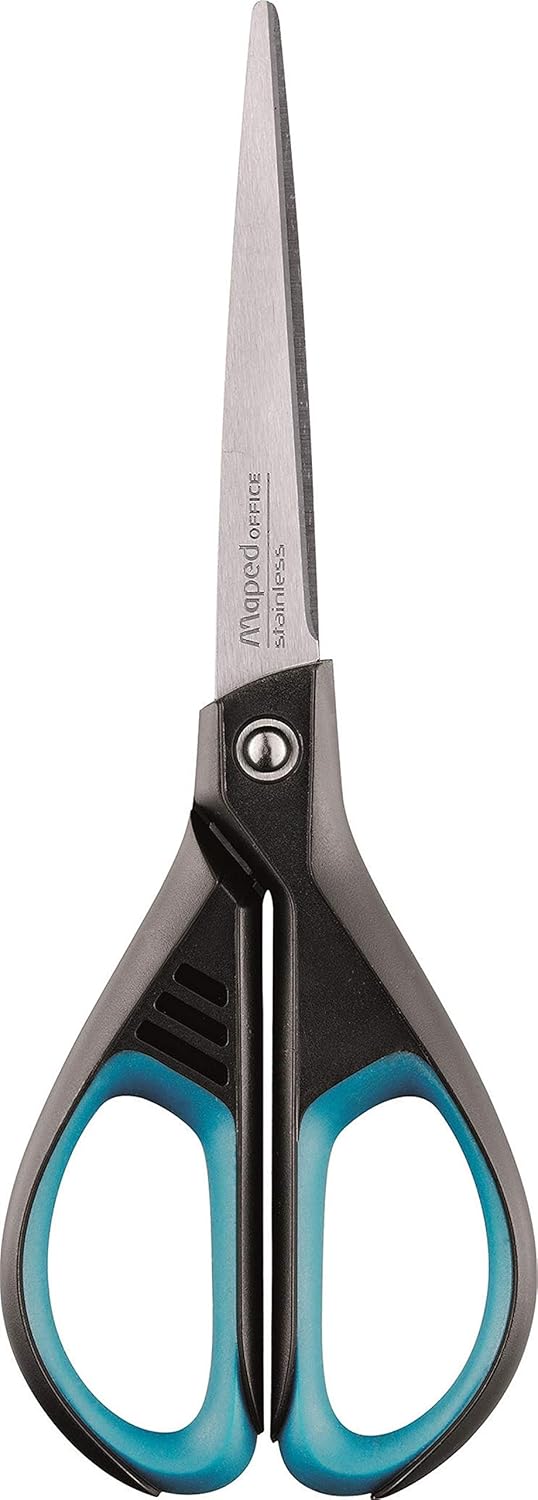 Maped 17 cm Symmetrical Bi-Mat Scissors Essentials Soft: MAPED,: Amazon ...