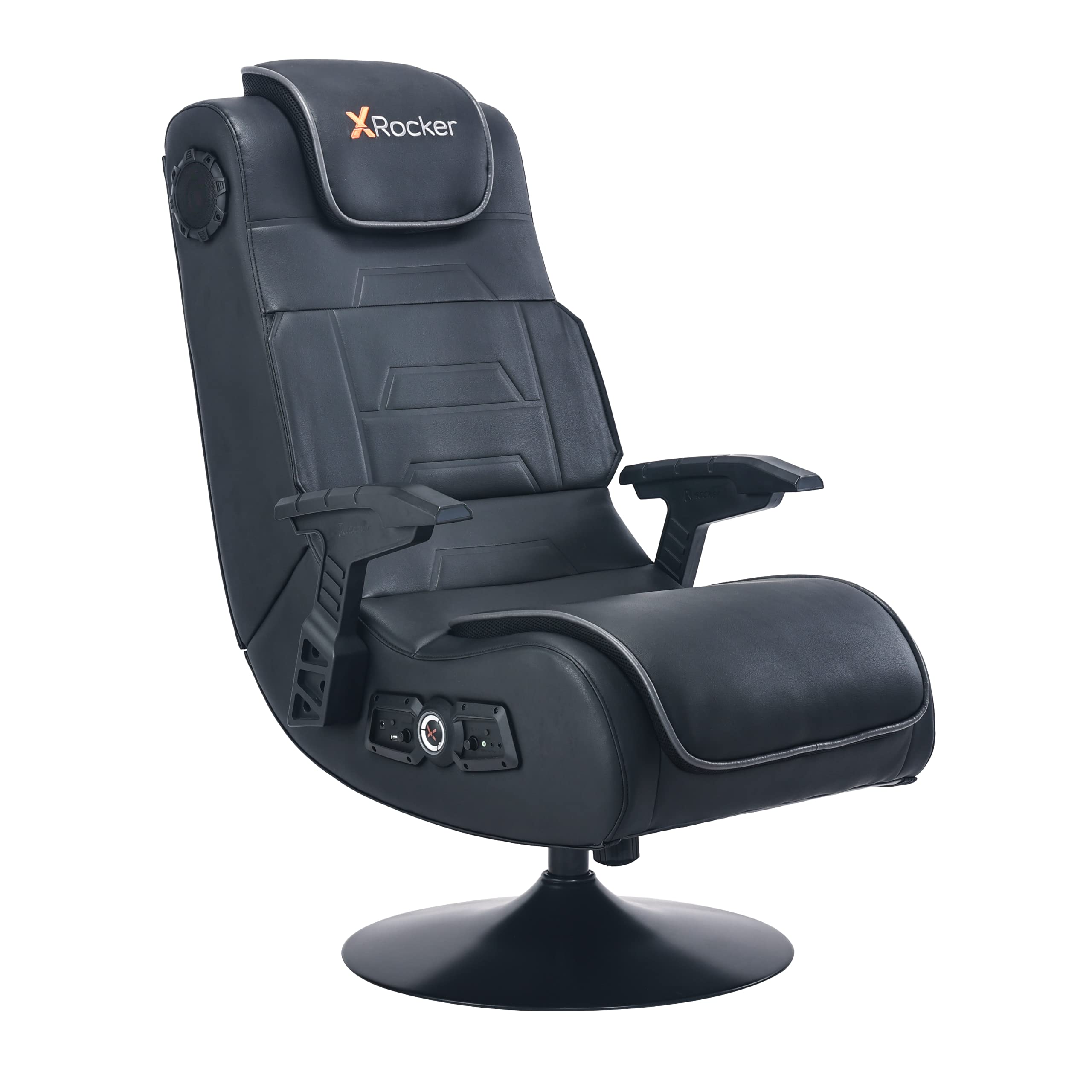 X Rocker Pro Lounging Video Gaming Pedestal Chair with Armrests, Built ...