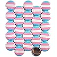 Amazon.com: LGBTQ+ Transgender Pride Flag Pinback Buttons - 1 Inch ...
